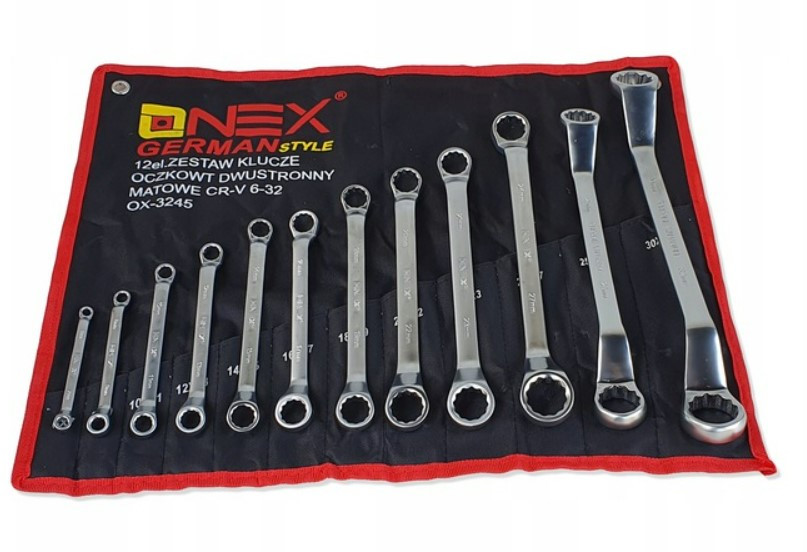 Set Of Curved Wrenches 12 Pcs, 6-32 Mm