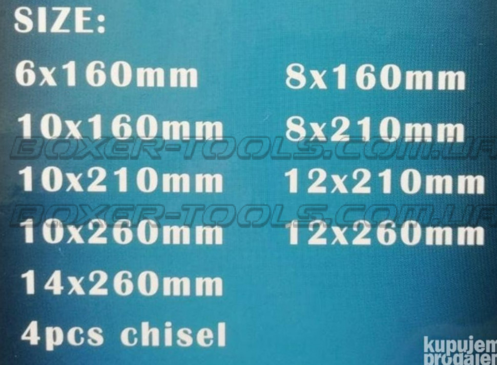 Chisel And Drill 13 Pcs Set