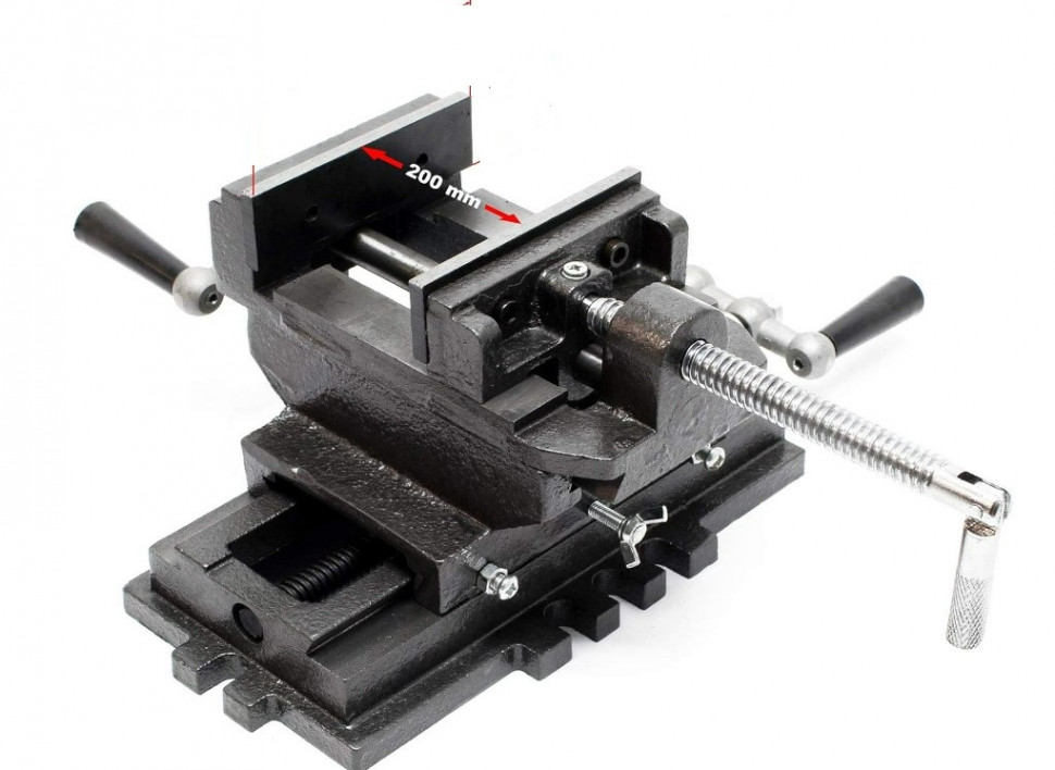 Biaxial Cross Machine Vice, 100 Mm