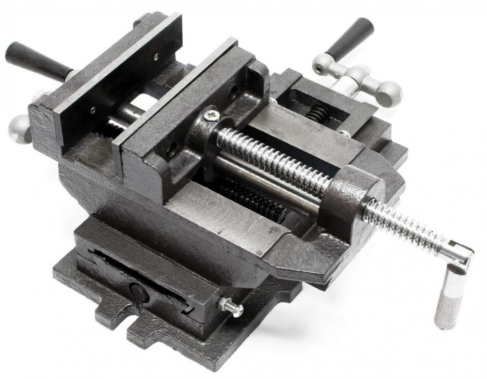 Biaxial Cross Machine Vice, 100 Mm